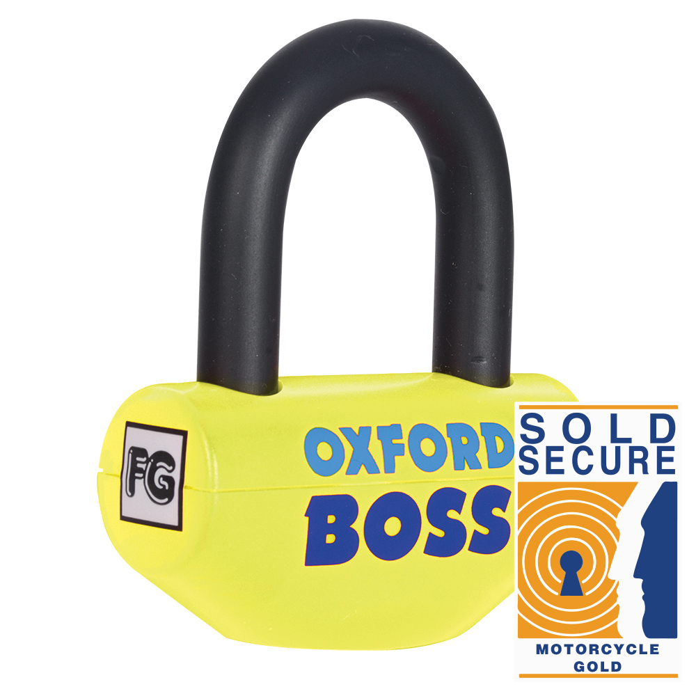 Oxford Boss Lock Yellow - AM Motorcycles Shop